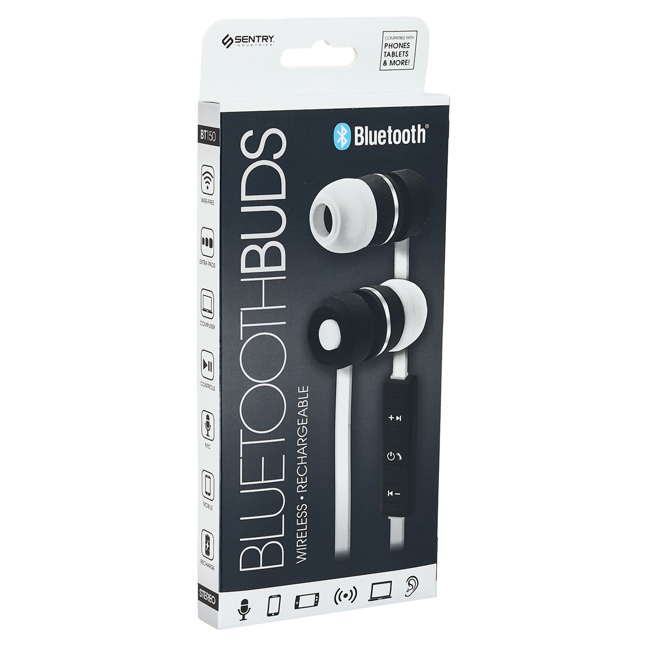 Sentry Bluetooth Buds Wireless Earbuds | Cloverkey Hospital Gift Shops