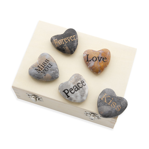 Engraved Marble Heart | Cloverkey Hospital Gift Shops