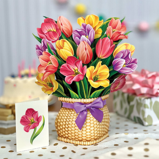 Fresh Cut Paper Flower Bouquet - Festival Tulips | Cloverkey Hospital ...