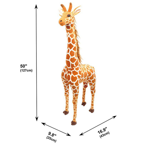 Jumbo 50-Inch Plush Giraffe | Cloverkey Hospital Gift Shops