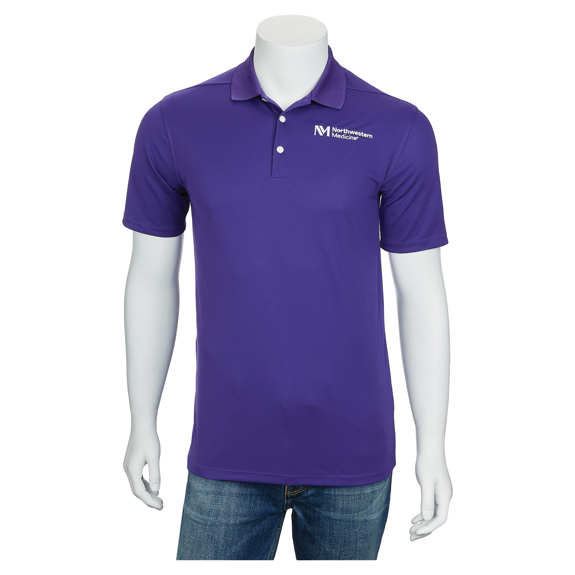 Northwestern Medicine Logoed Nike Dri-Fit Micro Pique Polo - Purple ...