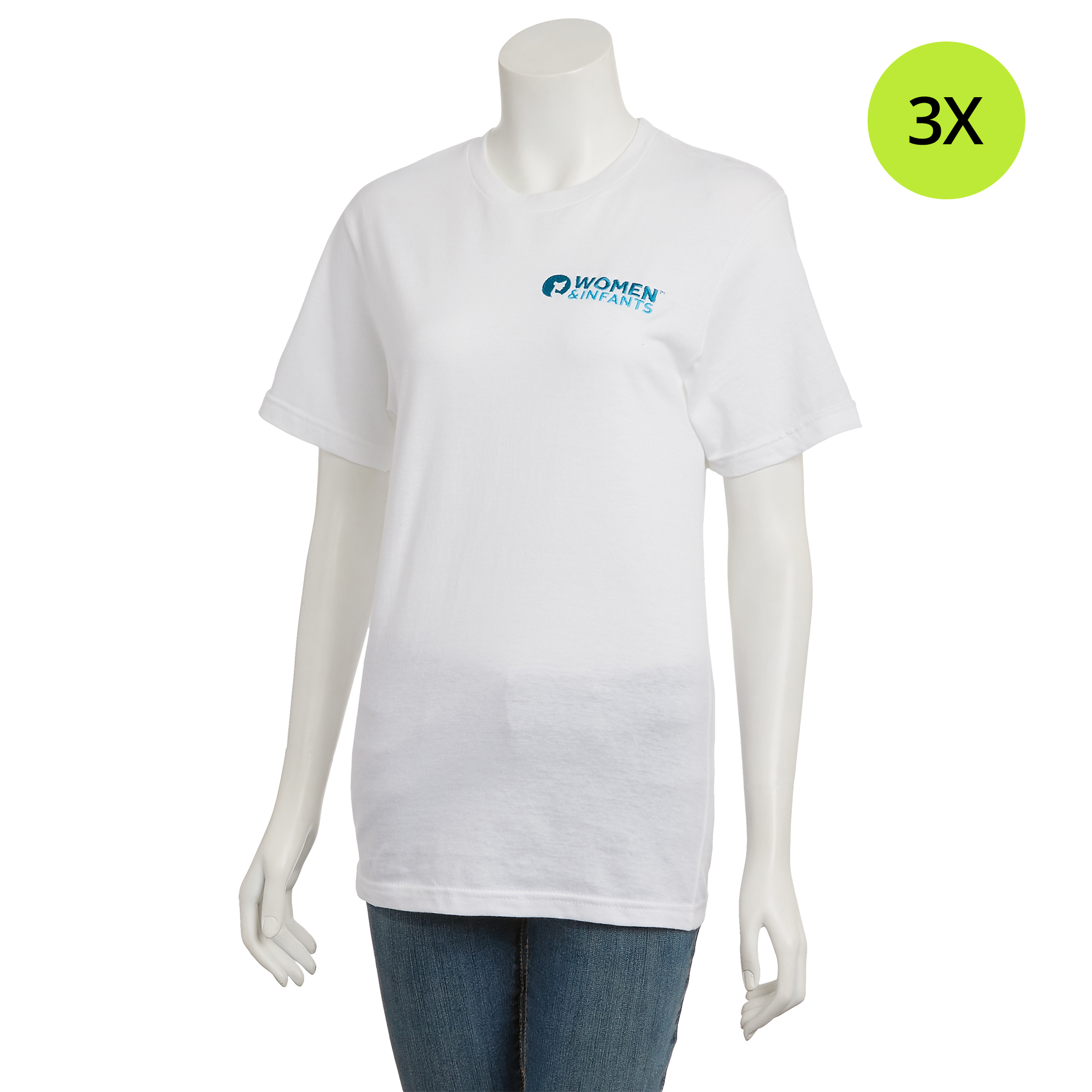 Women and Infants Hospital Logoed T-Shirt - White – 3X | Cloverkey ...