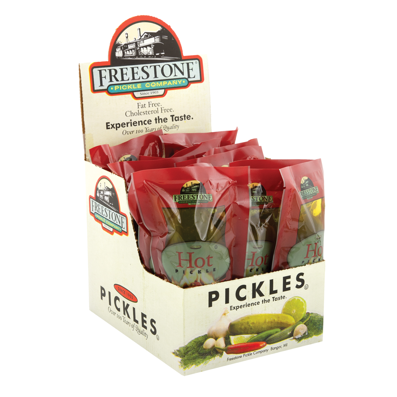 Freestone Jumbo Pickle - Hot | Cloverkey Hospital Gift Shops