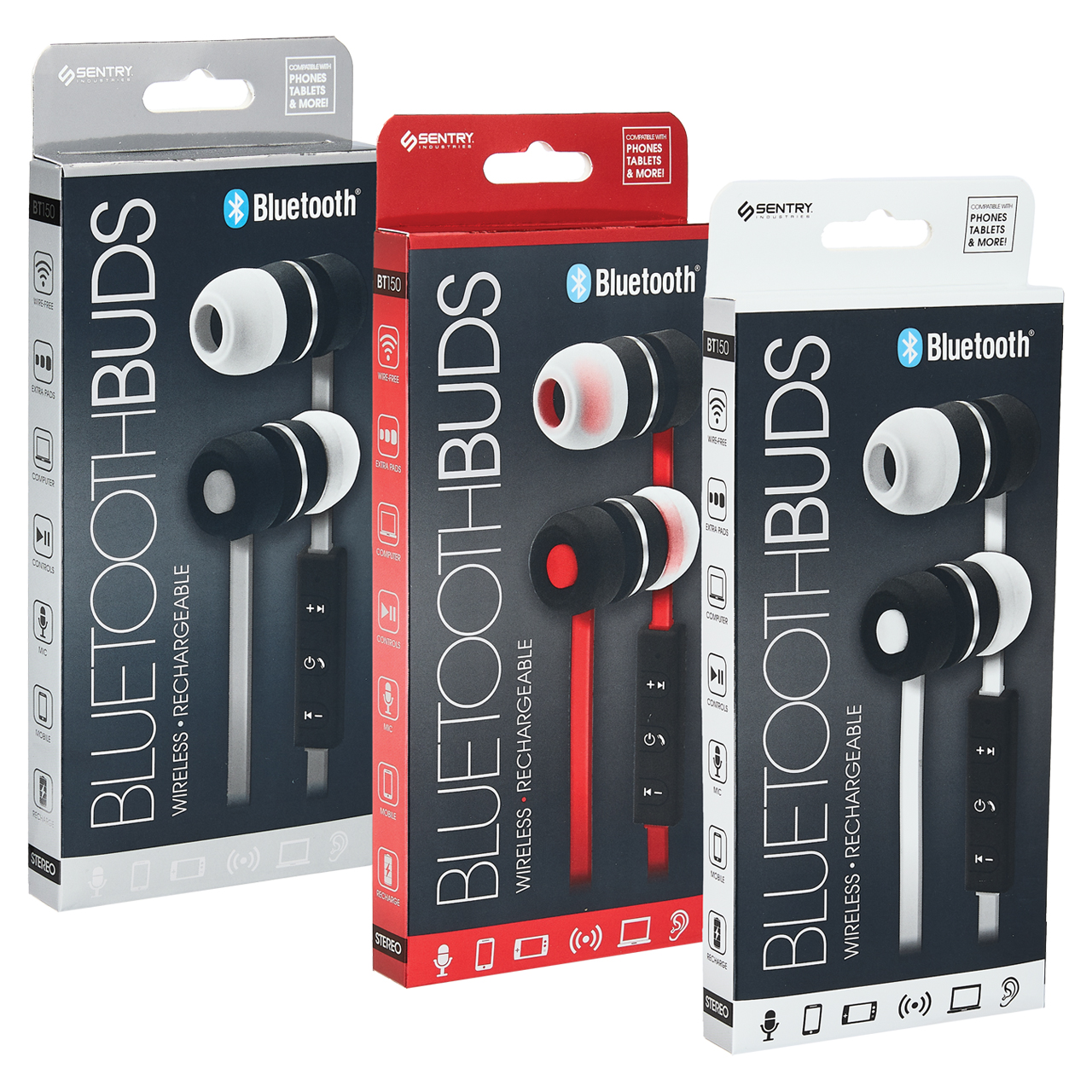 Sentry Bluetooth Buds Wireless Earbuds | Cloverkey Hospital Gift Shops