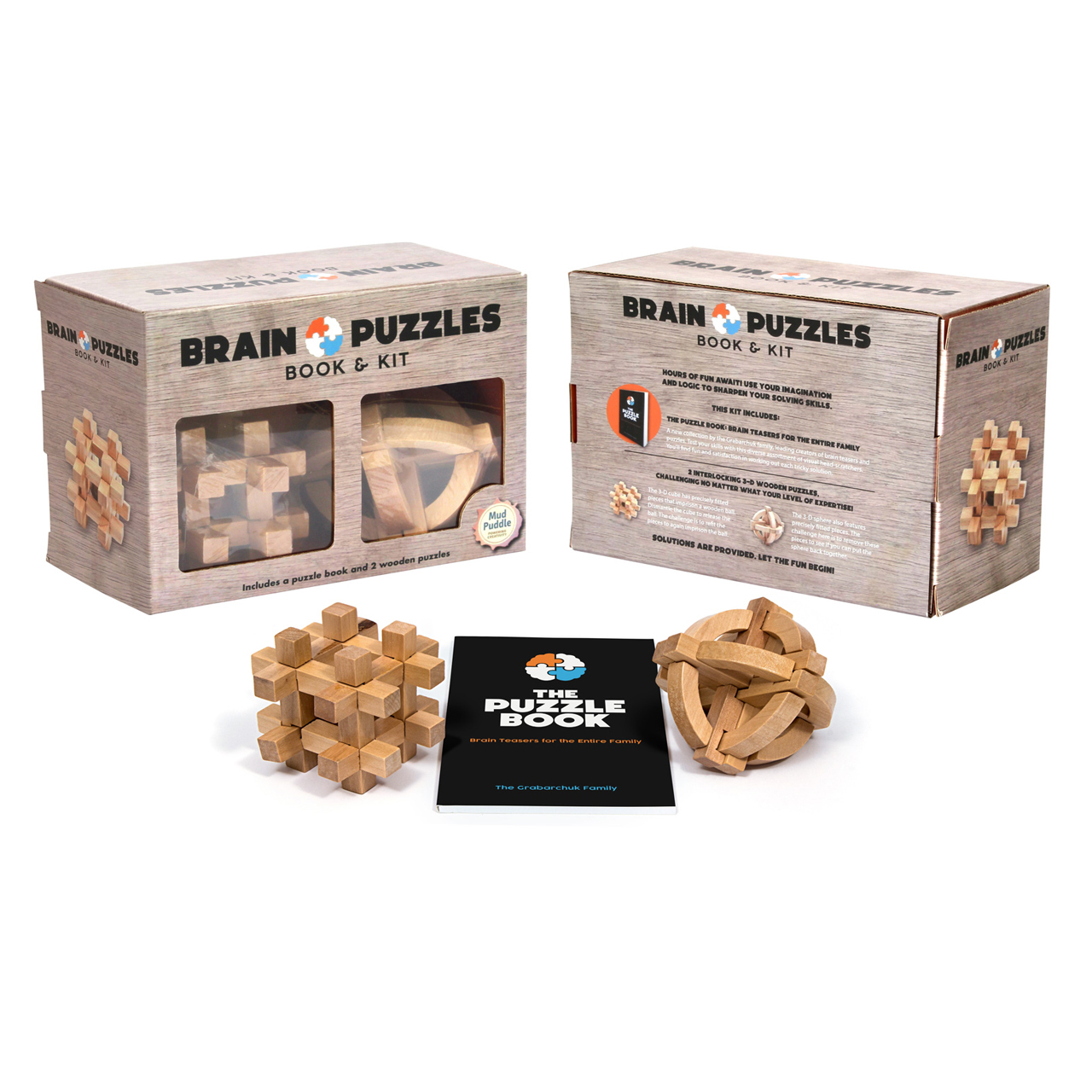 Brain Puzzles Book & Kit Set | Cloverkey Hospital Gift Shops