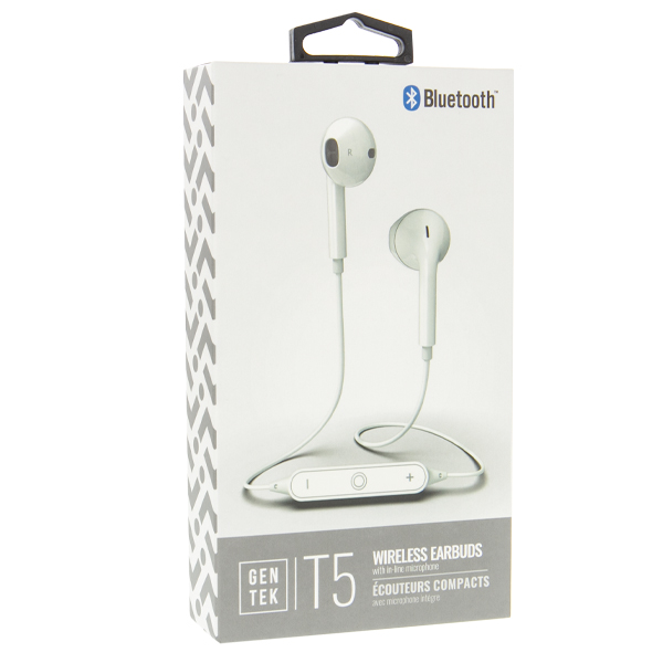 GenTek T5 Wireless Earbuds | Cloverkey Hospital Gift Shops
