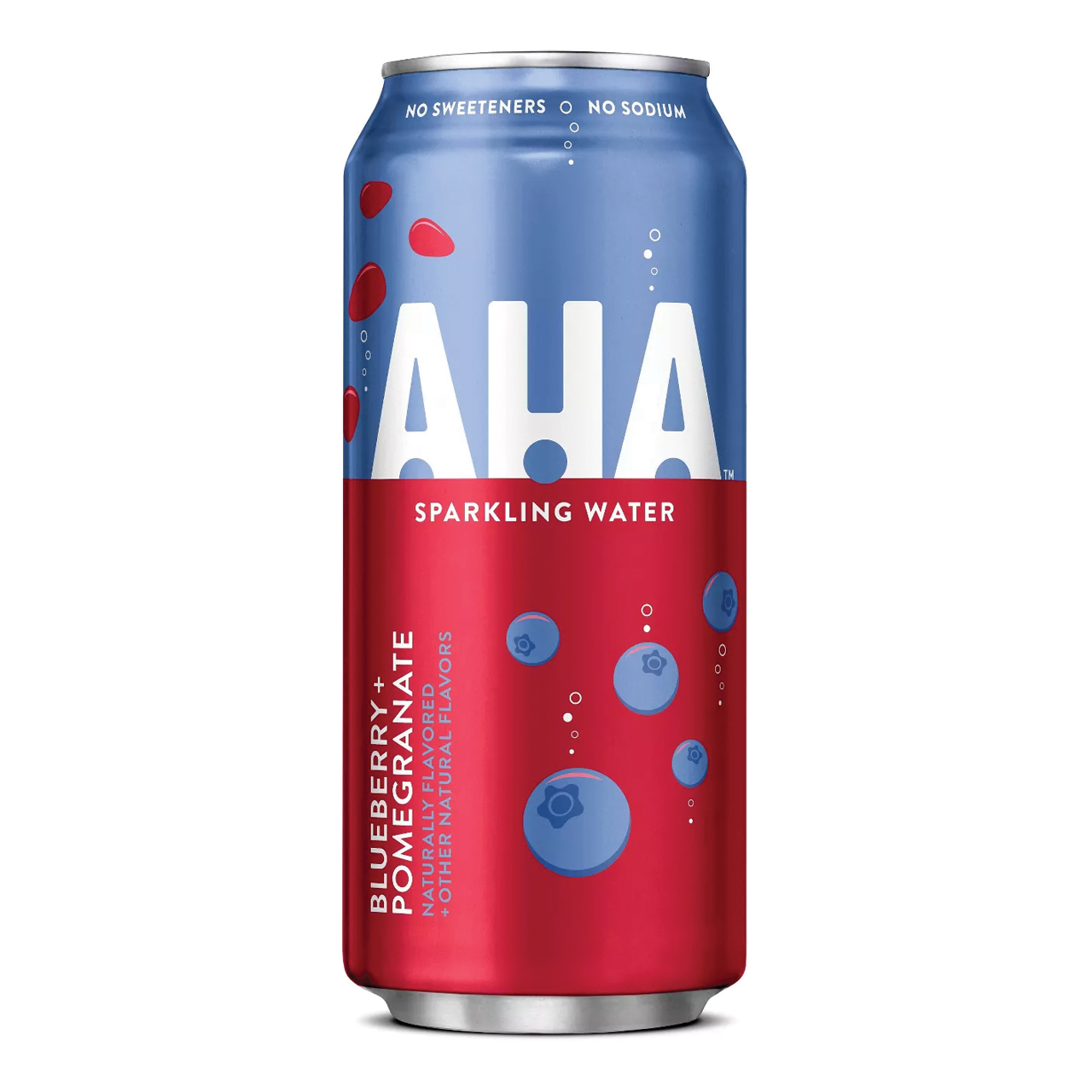 AHA Sparkling Water - Blueberry + Pomegranate - 16oz Can | Cloverkey Hospital Gift Shops