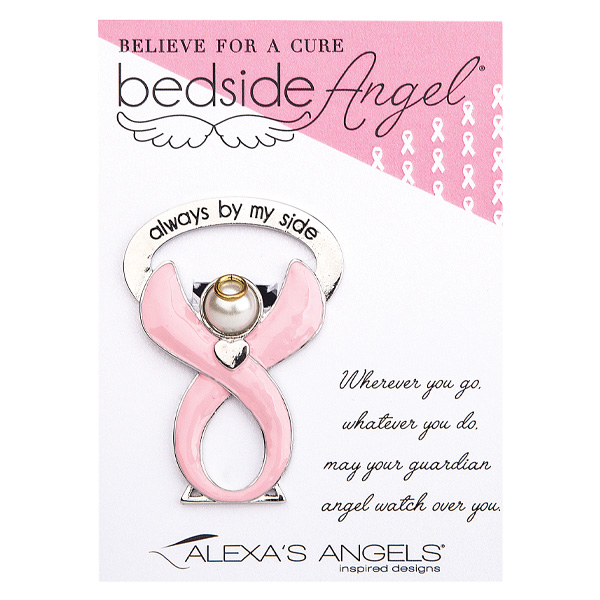 Alexa's Angels Believe for a Cure Pink Ribbon Bedside Angel | Cloverkey ...
