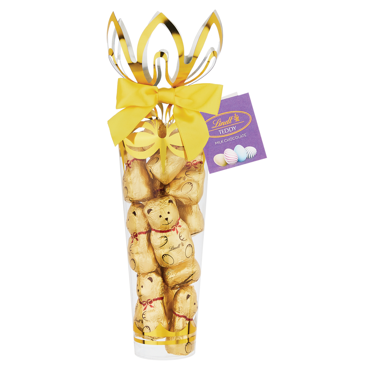 Easter Lindt Mini Milk Chocolate Teddy Tower | Cloverkey Hospital Gift ...