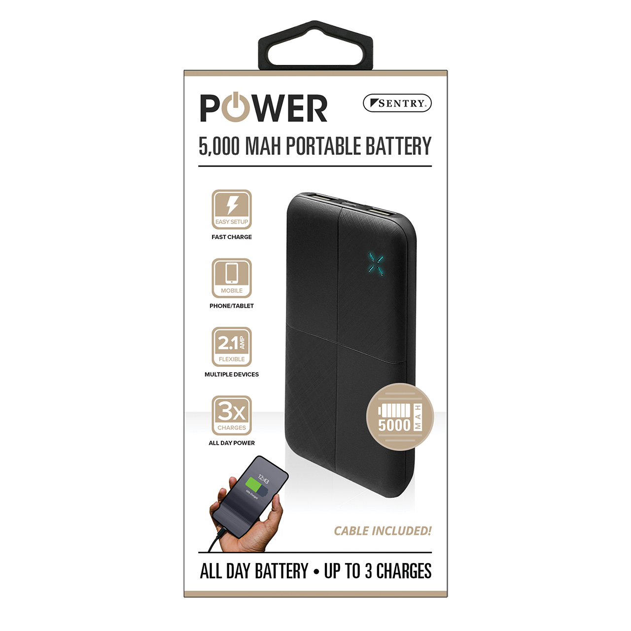 Sentry Power Portable Battery | Cloverkey Hospital Gift Shops