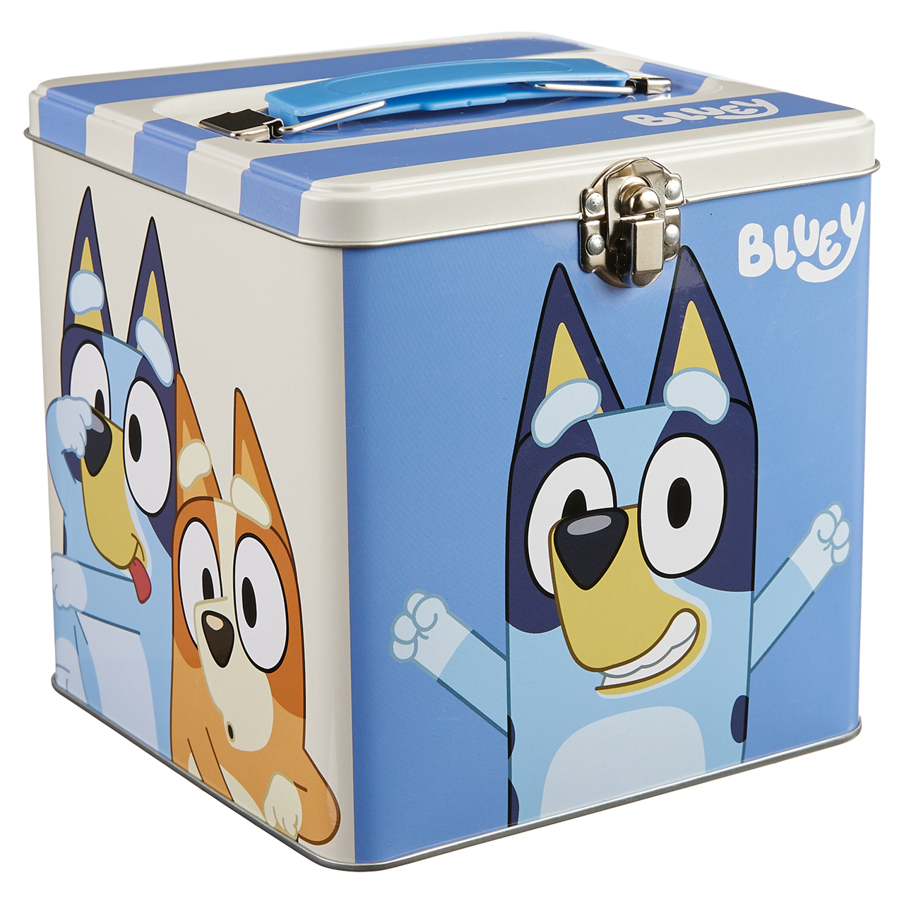 Licensed Bluey Tin Cube Carry-All | Cloverkey Hospital Gift Shops