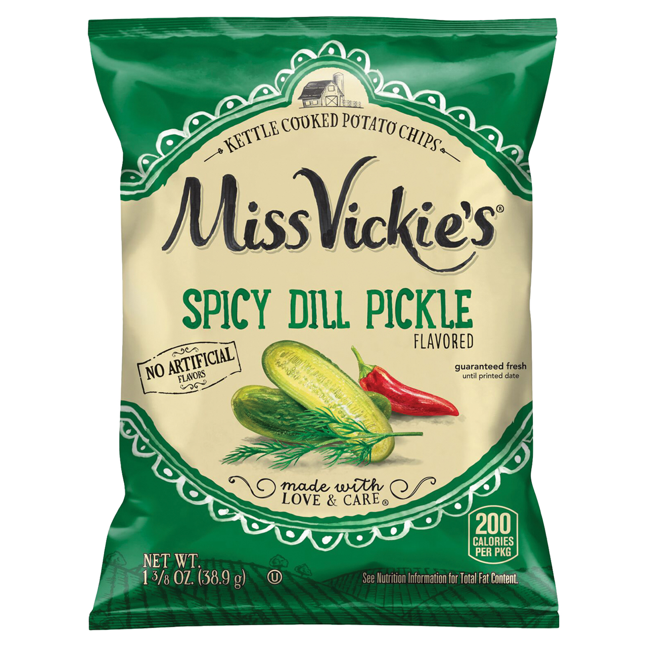 Miss Vickies Kettle Cooked Spicy Dill Pickle LSS | Cloverkey Hospital ...