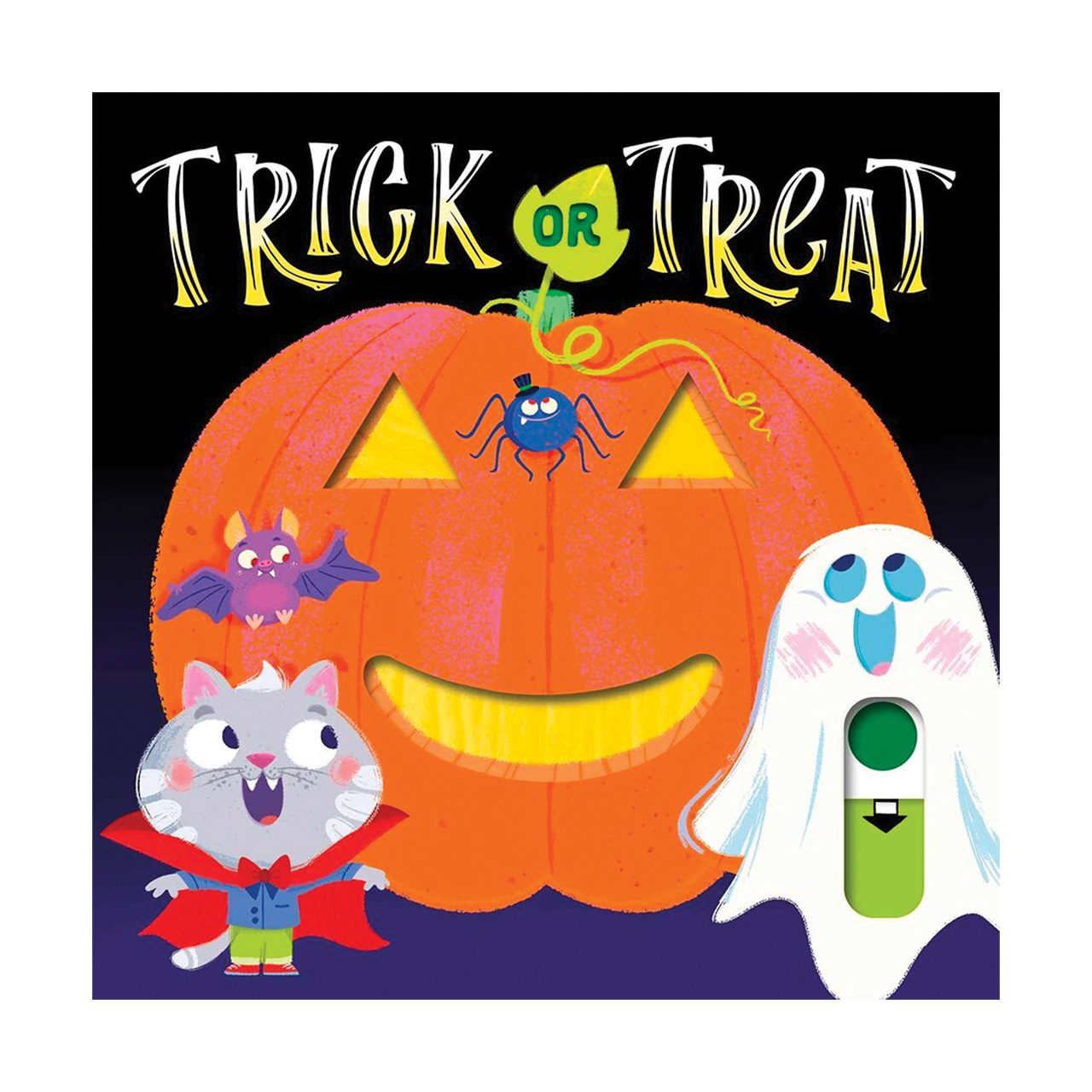 Trick or Treat Super Slider Board Book | Cloverkey Hospital Gift Shops