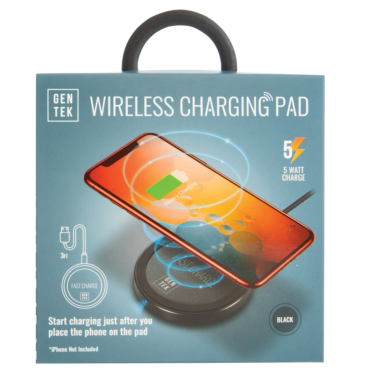 Gen Tek Universal Wireless Charging Pad for iPhone and Android ...
