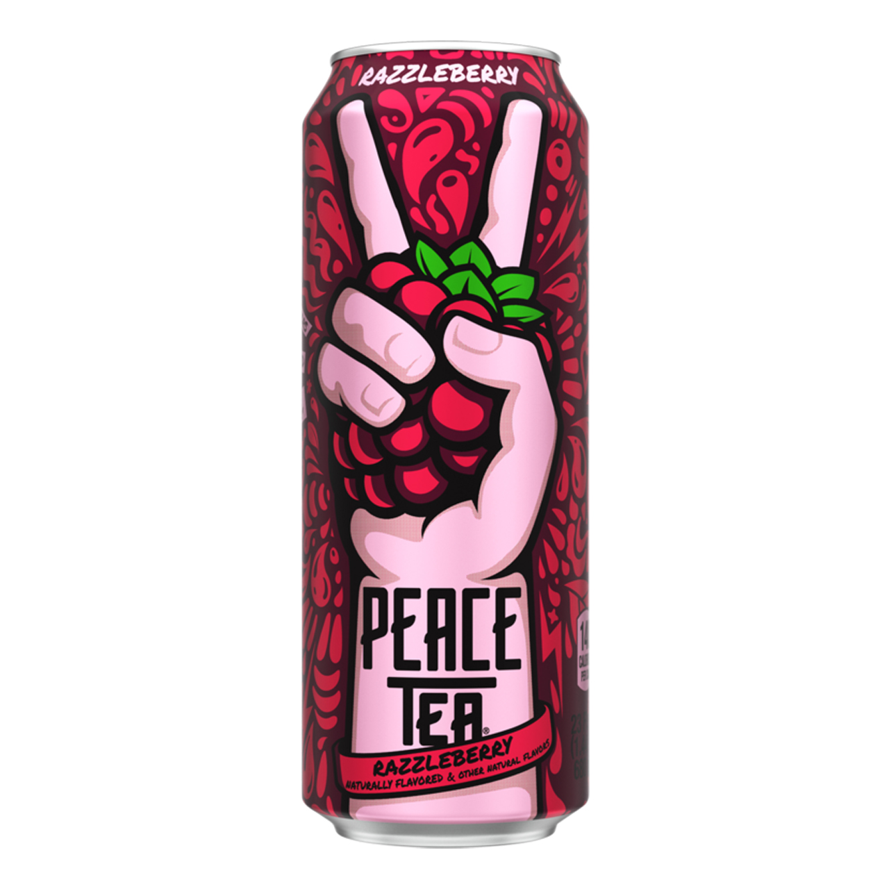 Peace Tea Iced Tea - Razzleberry - 23oz Can | Cloverkey Hospital Gift Shops