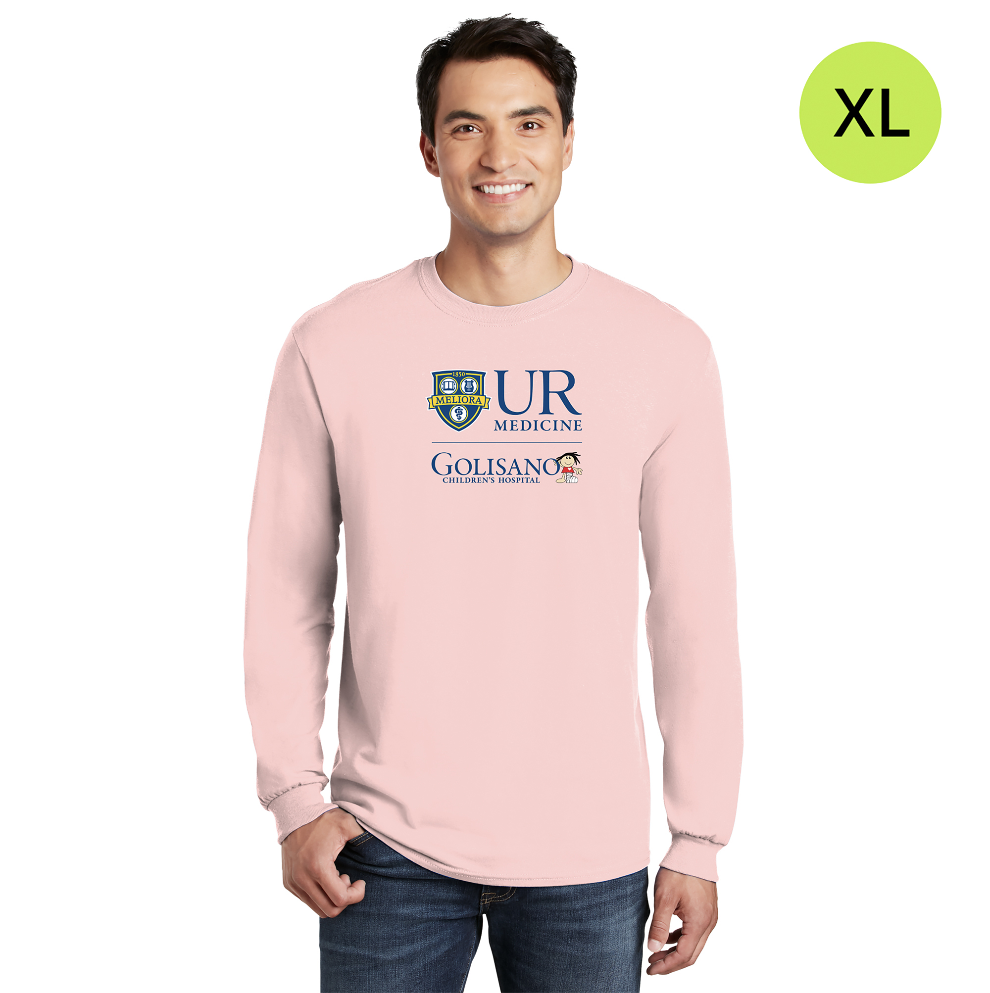 Golisano Children's Hospital Long-Sleeved Shirt - Light Pink - XL ...