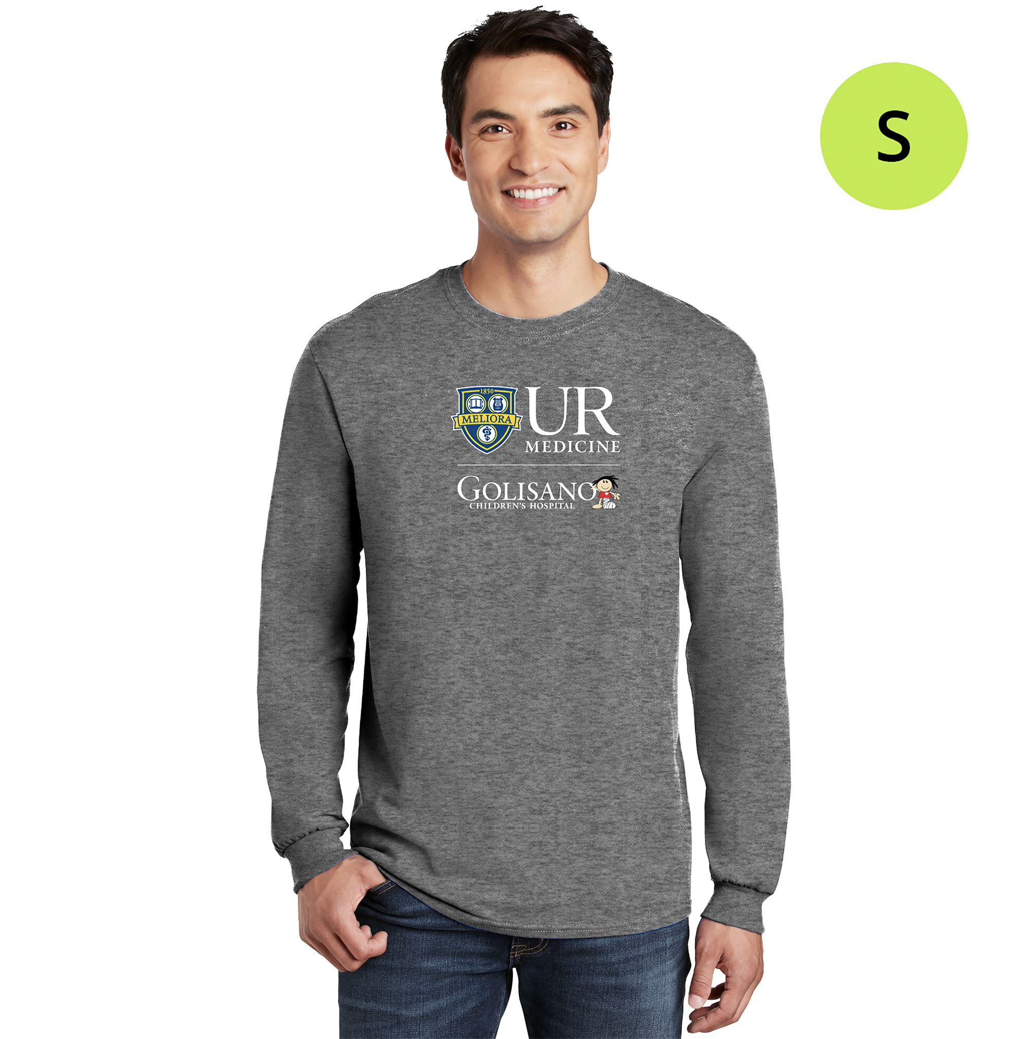 Golisano Children's Hospital Long-Sleeved Shirt - Graphite Heather ...