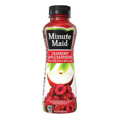 Minute Maid Cranberry Apple Raspberry Juice Beverage - 12oz Bottle ...
