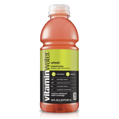 Vitamin Water - Refresh Tropical Mango - 20oz Bottle | Cloverkey ...