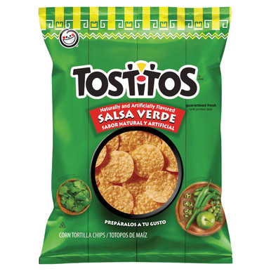 Tostitos Salsa Verde Tortilla Chips - Extra Large Value Size ...