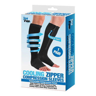 Cooling Zipper Compression Sleeves | Cloverkey Hospital Gift Shops
