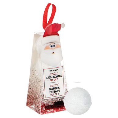 3-Pack Santa Mini Bath Bombs | Cloverkey Hospital Gift Shops
