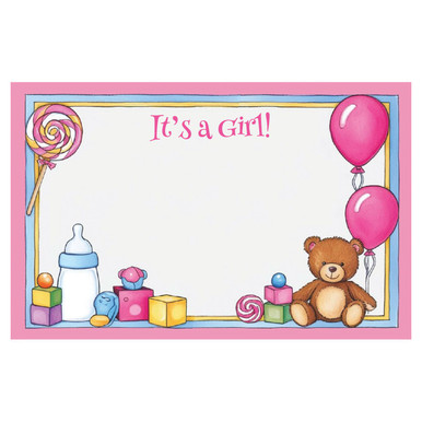 Enclosure Card - It's a Girl | Cloverkey Hospital Gift Shops