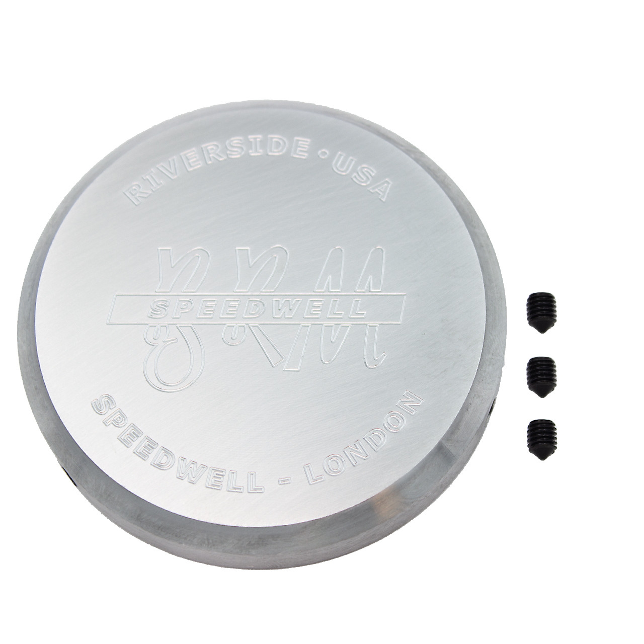ACC-C10-6607 - BILLET ALUMINUM SPEEDWELL CENTER CAP - FLAT STYLE - ALL ...