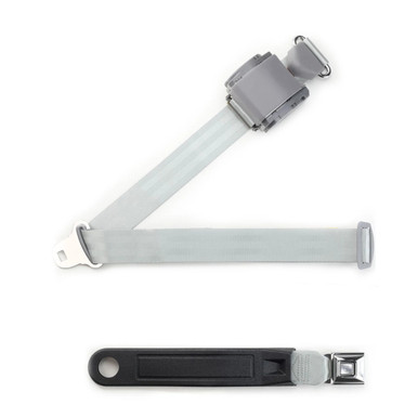 C45-3P-PB-GRY - GREY 3 POINT PUSH BUTTON LAP AND SHOULDER BELT WITH ...
