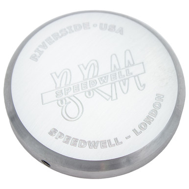 ACC-C10-6607 - BILLET ALUMINUM SPEEDWELL CENTER CAP - FLAT STYLE - ALL BRM STYLE WHEELS - FIT ...