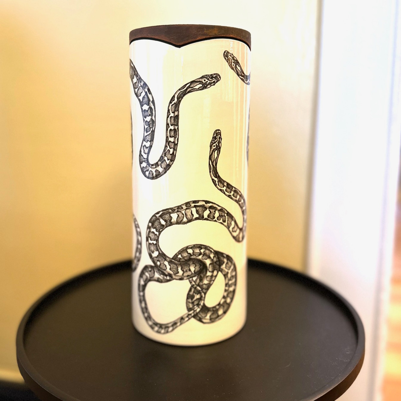 Laura Zindel - Large Leopard Snake Vase - V & R Interiors - The Store