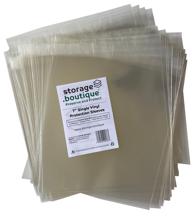 Vinyl Single Record 7" Protection Sleeves peel and seal