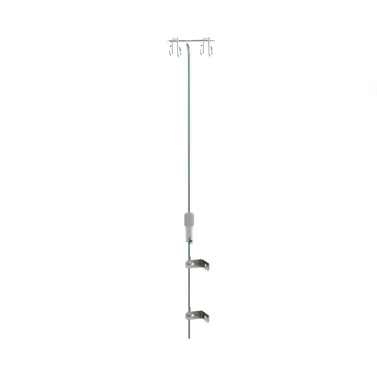 Metro FL317 Flexline 4-Hook IV Pole with Cart Mount - Metro
