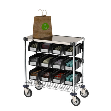 Metro CR1430CC Condiment Cart - Metro