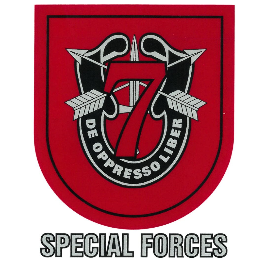 7th Sfg Logo Army Special Forces De Oppresso Liber Green Beret 7th SFG