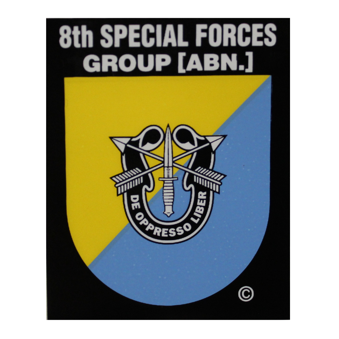 8th SF Group Sticker Decal - Airborne & Special Operations Museum Store
