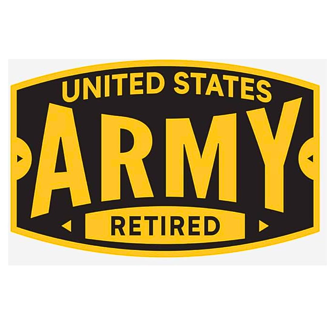 Army Retired Decal - Airborne & Special Operations Museum Store