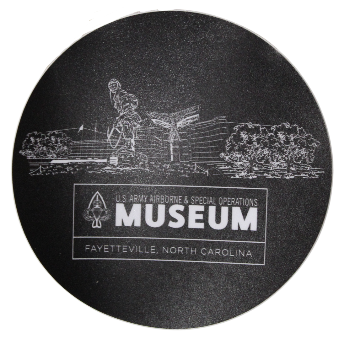 Museum Circle Sticker - Airborne & Special Operations Museum Store