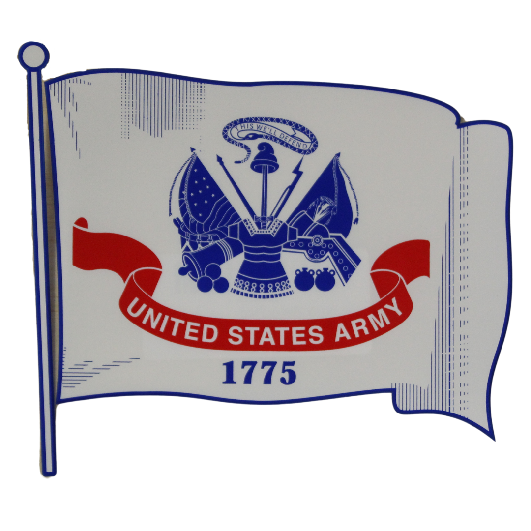 US Army Wavy Flag Decal - Airborne & Special Operations Museum Store