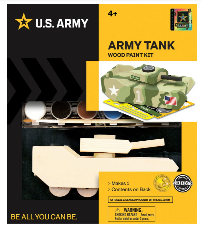 Army Tank Wood Paint Kit - Airborne & Special Operations Museum Store