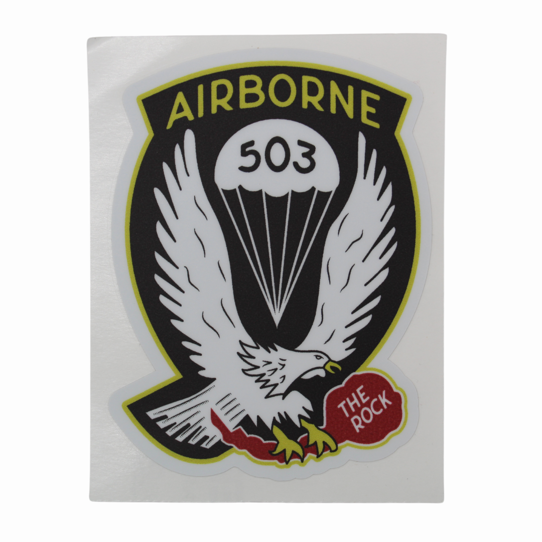 503rd Classic The Rock Sticker - Airborne & Special Operations Museum Store