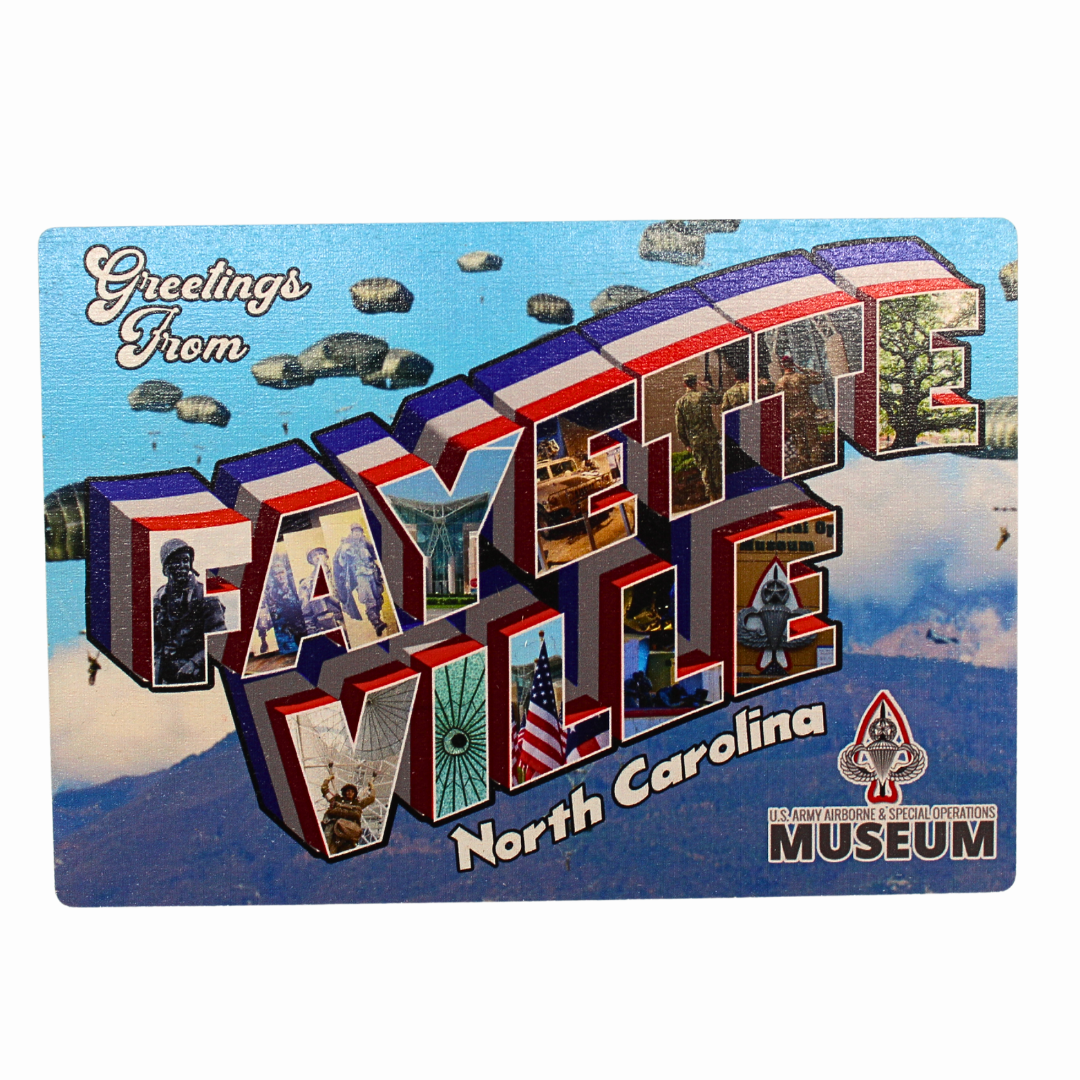Wooden Museum Postcard - Airborne & Special Operations Museum Store