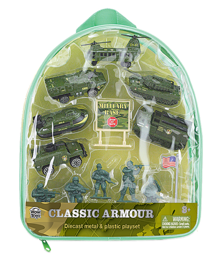 Classic Armour Military Base Backpack Playset - Airborne & Special ...
