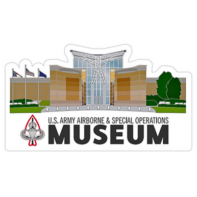 Museum Cartoon Sticker - Airborne & Special Operations Museum Store
