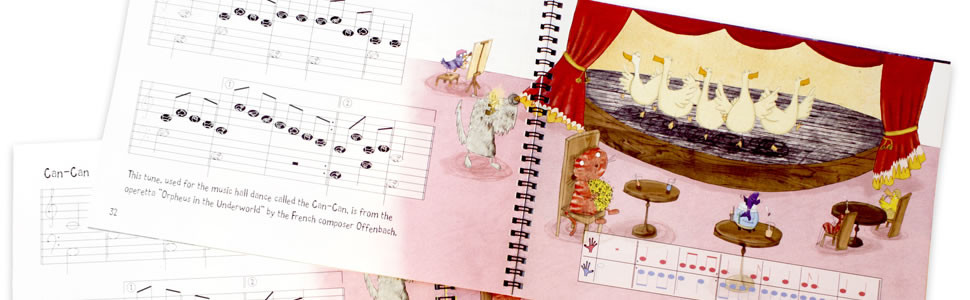 Simple piano books for children | Dogs and Birds
