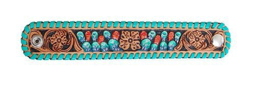 Painted Cactus Leather Cuff - Pro Roper Supply