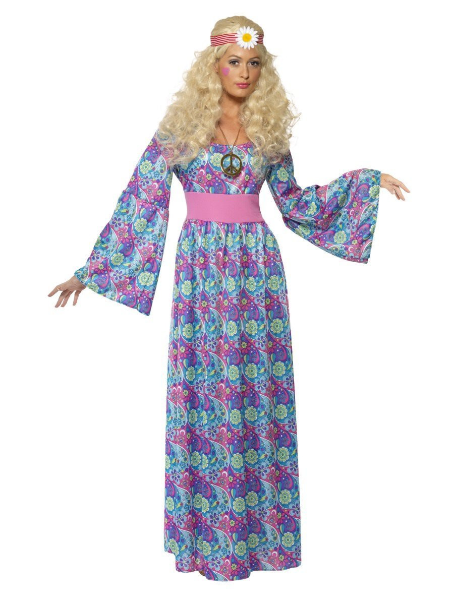 60s/70s Children's Groovy Flower-Girl Hippie Costume - The Costume Shoppe