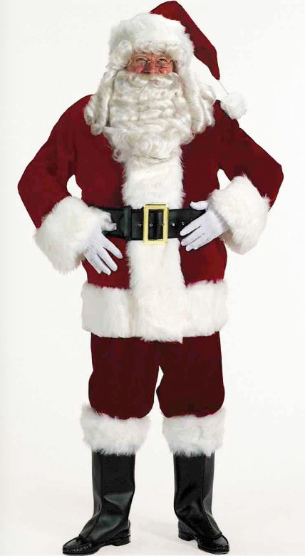 Super Deluxe Professional Velvet Santa Suit