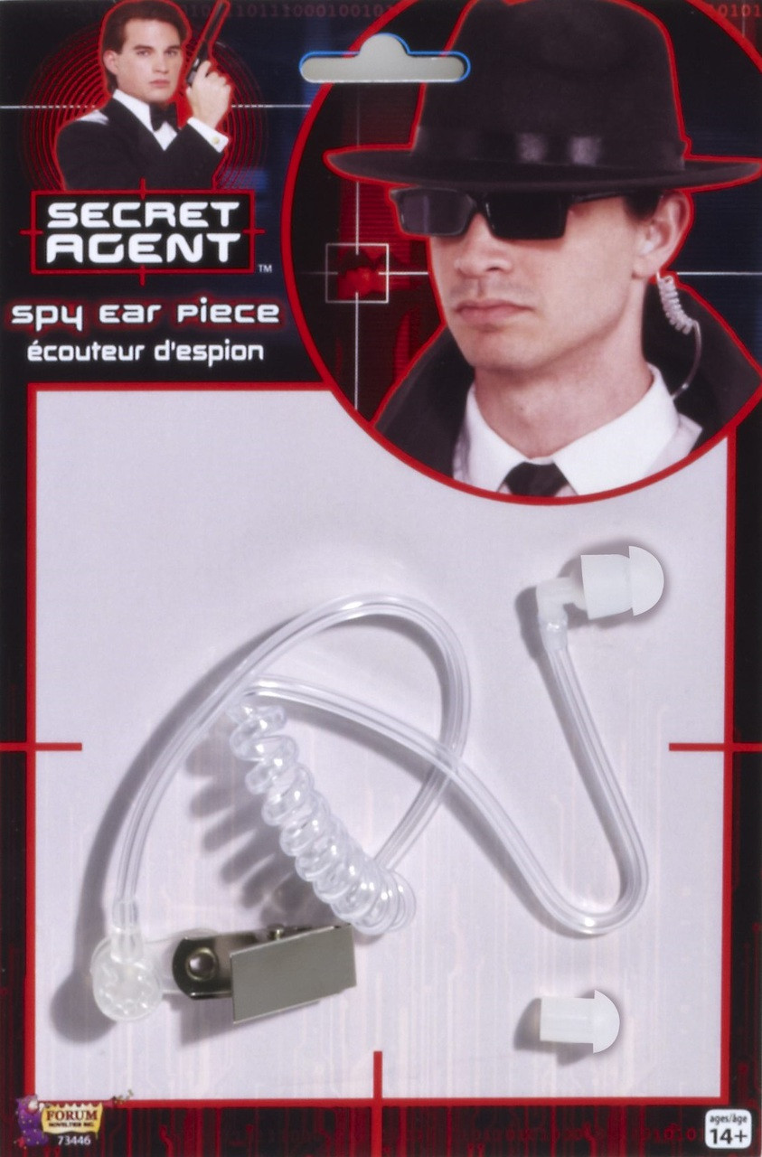 Secret Agent Spy Ear Piece - The Costume Shoppe