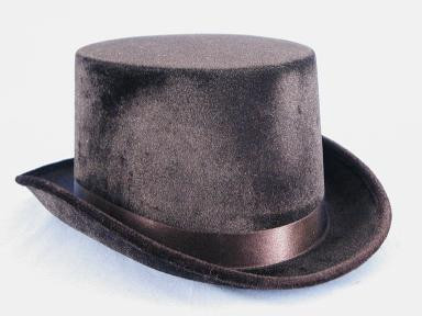 Elegant Velour Top Hat - The Costume Shoppe